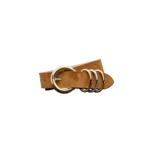 L'Agence Tobar Suede Belt - Cognac