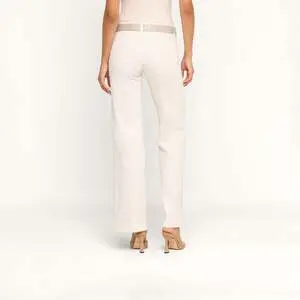 L'Agence Joanne Low-rise Wide-leg Jeans - Light Ecru
