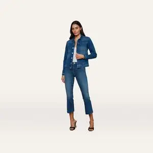L'AGENCE Celine Slim Fit Jean Jacket - Authentique