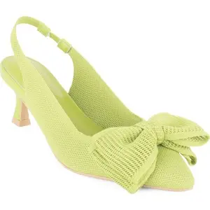 Tahari Lagos Slingback Pumps - Citron