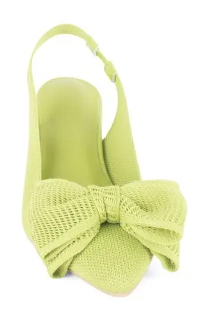 Tahari Lagos Slingback Pumps - Citron