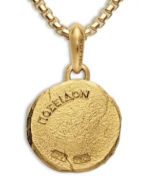 David Yurman Poseidon Amulet In 18k Yellow - Gold