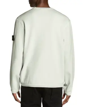 Stone Island Logo Patch Long Sleeve Sweatshirt - Sage