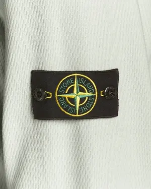 Stone Island Logo Patch Long Sleeve Sweatshirt - Sage