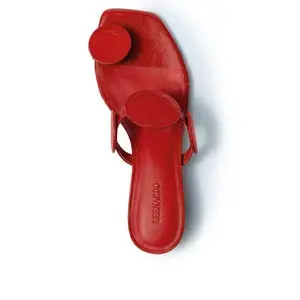 Bernardo Jupiter Moon Heeled Sandal - Red