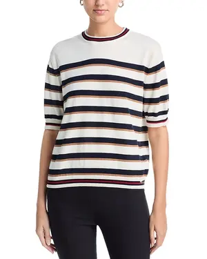 Herno Short Sleeve Tee - White/navy