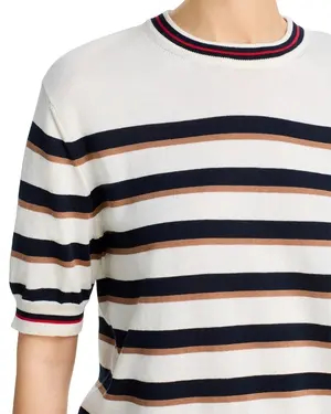 Herno Short Sleeve Tee - White/navy