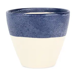 VIETRI Viva Garden Reactive Medium Cachepot - Cobalt
