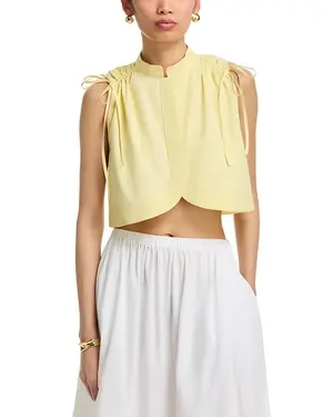 LIBEROWE Maya Cropped Shirt - Yellow