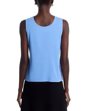 Misook Wrinkle Resistant Tank - Tranquil Blue