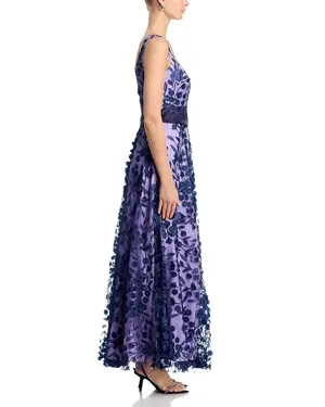 Eliza J Square Neck Ball Gown