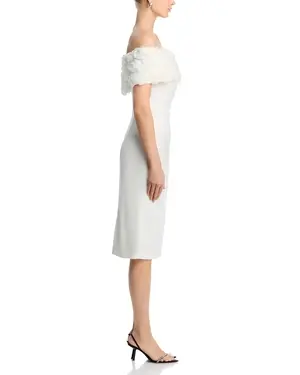Eliza J Off-the-shoulder Midi Dress