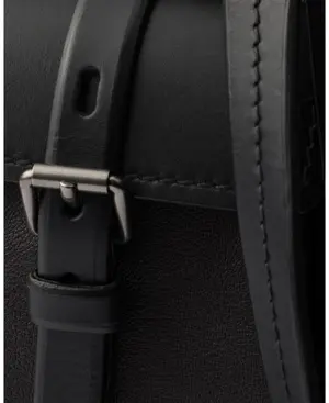 Prada Large Leather Tote Bag - Black