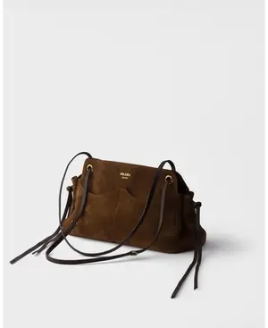 Prada Large Suede Tote Bag