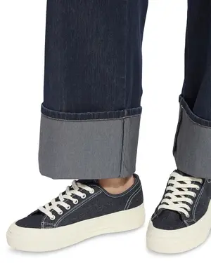Lyssé Samara High-rise Cuffed Wide-leg Jeans