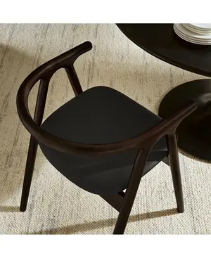 MODWAY Henry Wood Dining Chair - Black