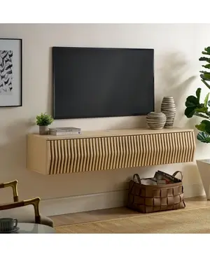 MODWAY Vaughn 64 Wall Mount Tv Stand - Ash