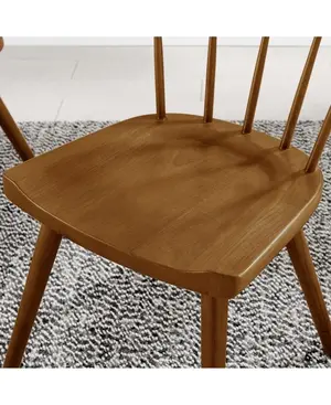 MODWAY Sutter Wood Dining Side Chair, Set Of 2 - Walnut