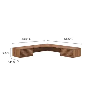 MODWAY Render Wall Mount Corner Office Desk