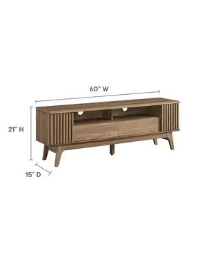 MODWAY Eudora 60 Tv Stand - Walnut