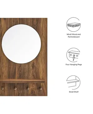 MODWAY Glint Mirror - Walnut