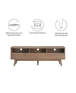 MODWAY Render 60 Tv Stand - Walnut