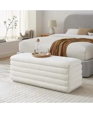 MODWAY Mezzo Boucle Upholstered Storage Bench