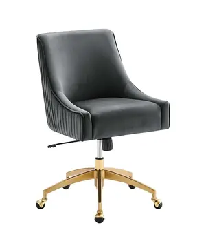MODWAY Discern Performance Velvet Office Chair - Gray
