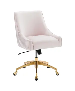 MODWAY Discern Performance Velvet Office Chair - Pink