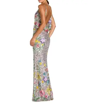 Mac Duggal Embellished Sleeveless Gown