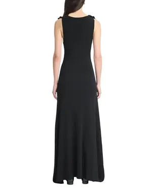 Altuzarra Woolfe Gown With Floral Embellishments - Black