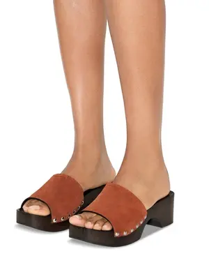Tory Burch Clog Sandals - Sequoia
