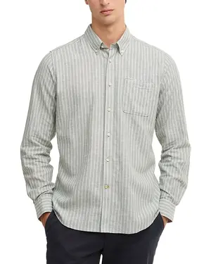 Barbour Nelson Stripe Pocket Shirt - Bleached Olive