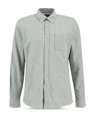 Barbour Nelson Stripe Pocket Shirt - Bleached Olive