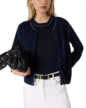 Gerard Darel Lorys Buttoned Cardigan - Navy