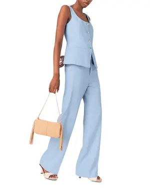 Maje Pigalue Pleated Suit Pants