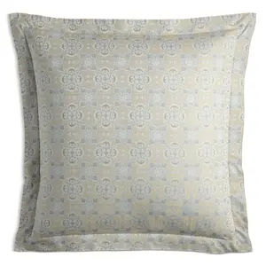 SFERRA Maiolica Sateen Jacquard Euro Sham Exclusive - Sand