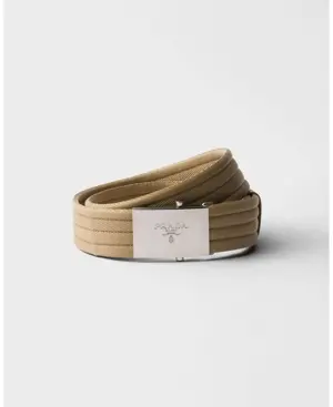 Prada Fabric Belt - Brown