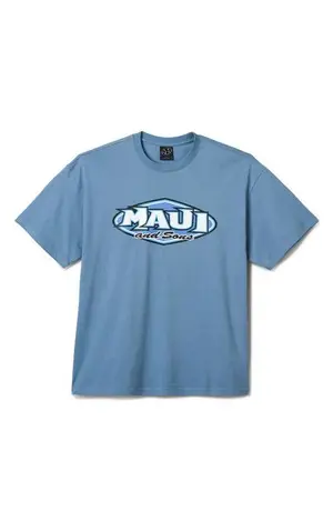 MAUI & SONS Diamond Boxy Fit Logo Graphic T-shirt