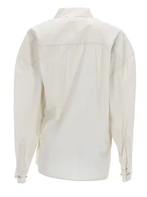LEMAIRE Straight Collar Twisted Shirt - Ivory