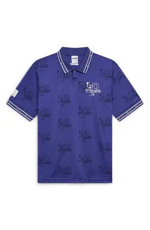 DIADORA Legacy Embroidered Piqué Polo - Navy