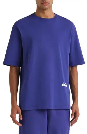DIADORA Legacy Ii Embroidered Graphic T-shirt - Navy