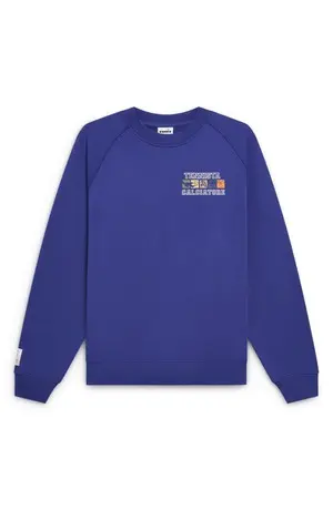DIADORA Legacy Embroidered Fleece Sweatshirt - Navy