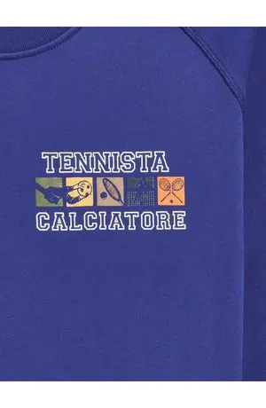 DIADORA Legacy Embroidered Fleece Sweatshirt - Navy