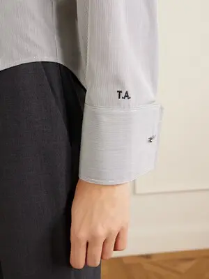 Attico Checked Cotton-poplin Shirt - Blue