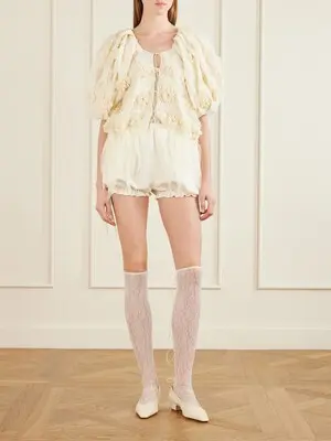 PAULINE DUJANCOURT Nina Jacquard-knit Shorts