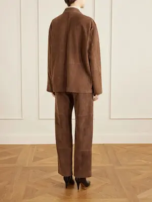 THE ROW Janine Suede Shirt