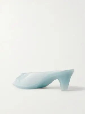 Chloé Ruched Tpu Mules - Blue