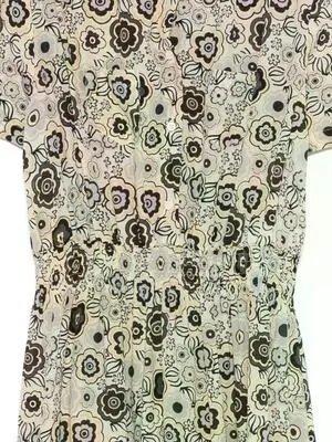 Aspesi Floral-print Midi Dress - Neutrals
