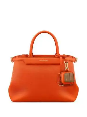 MAISON DE SABRE Leather Airpods 4 Keyring Case - Orange